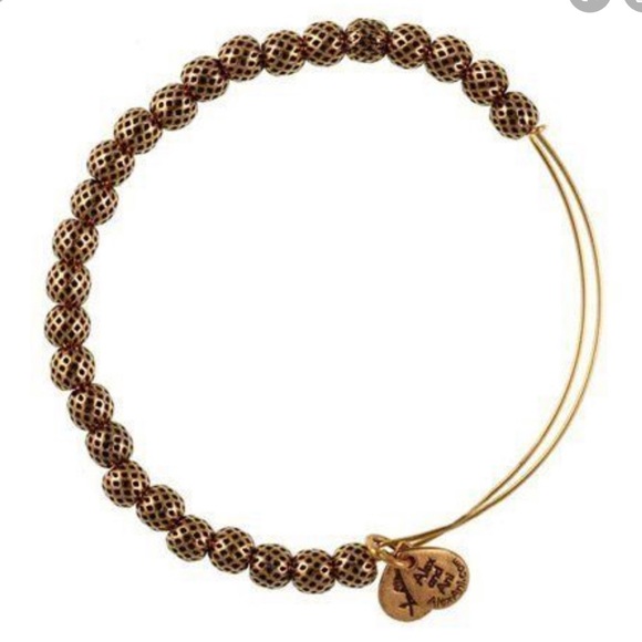 Alex and Ani | Jewelry | Alex And Ani Gold Beaded Bangle | Poshmark